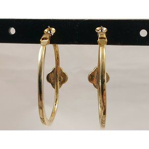 MX | Jewelry | New Mx Signature Collection Gold Tone Hoop Earrings ...